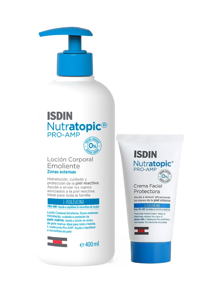 Pack Isdin Nutratopic Locion Corporal + GRATIS Crema Facial | Dermashop